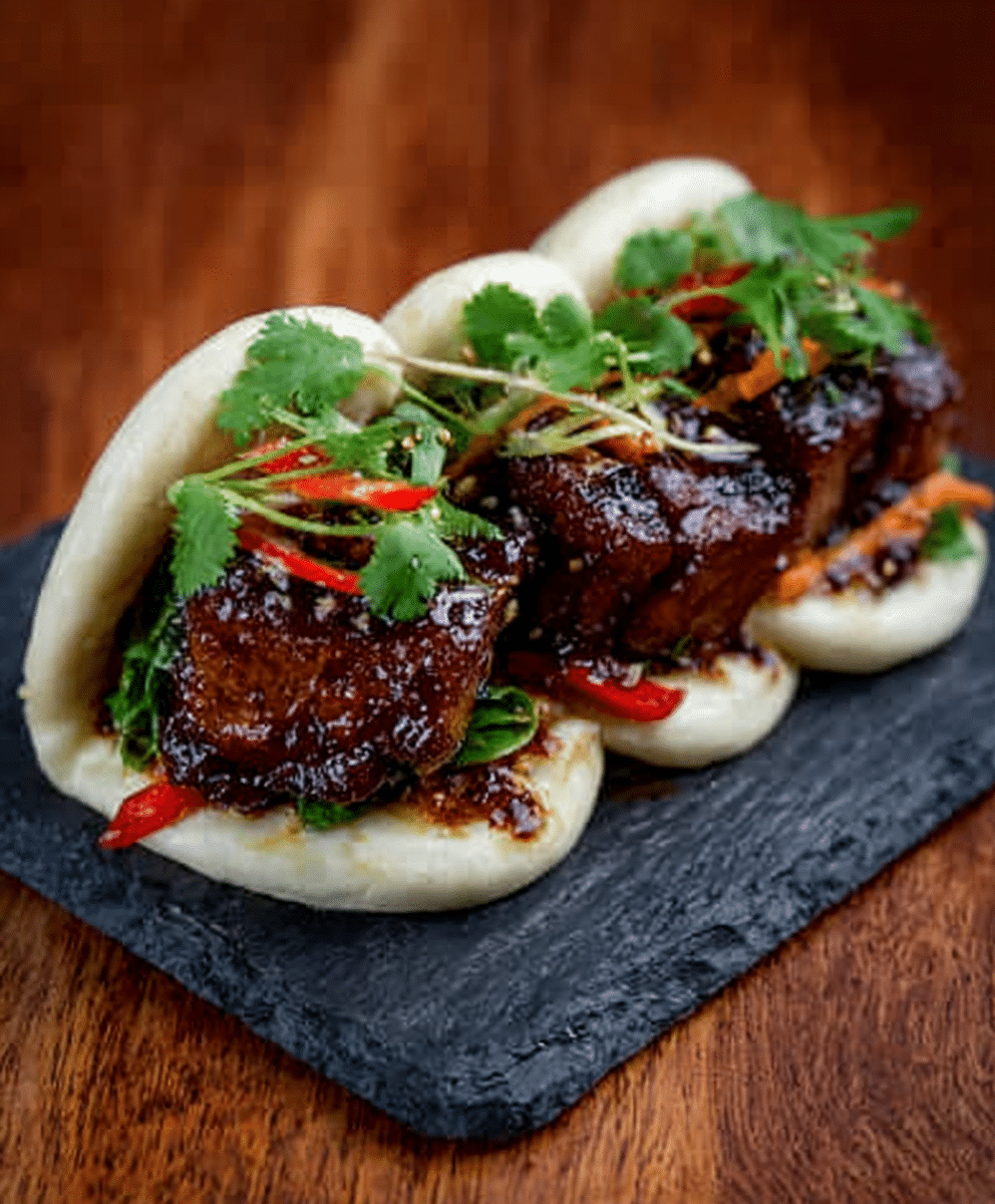 #1 Super Sake-Braised Pork Belly Bao Buns: A Flavorful Delight ...